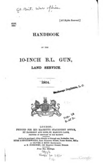 Handbook Of The 10-inch B.l. Gun, Land Service
