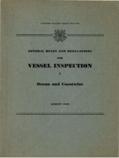 General Rules and Regulations for Vessel Inspection