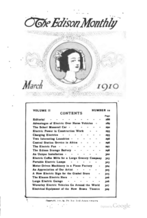 The Edison Monthly Volume 2, No. 10