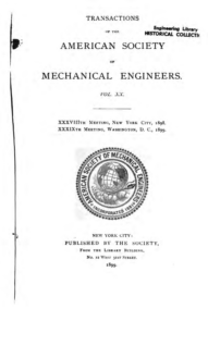 Transactions of the American Society of Mechanical Engineers Vol. XX