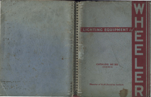 Catalog No. 50, Series B of Lighting Equipment by Wheeler