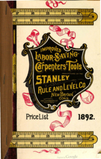 Stanley Price List of Improved Labor Saving Carpenters Tools