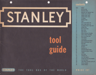 Stanley Tool Guide