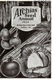 Archias Seed Corp. Seed Anual 1929