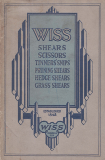 J. Wiss & Sons Co. Shears & Scissors Catalog No. 52-29 (1929)
