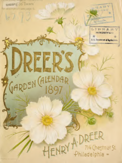 Henry A Dreer Dreer's Garden Calendar (1897)