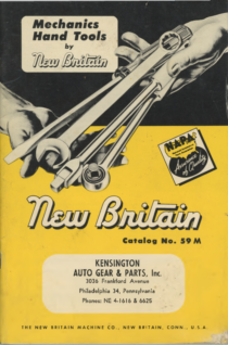 New Britain Machine Co. Mechanics Hand Tools Catalogue No. 59M 1960