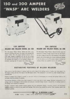 D. Ackland & Son Ltd. Wilson Welders 1950