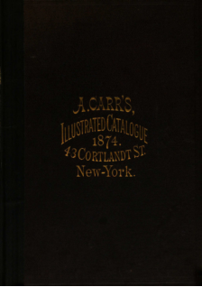 A. Carr Brass Work Plumbing Engine Steam & Gas Pumps & Fitters 1874