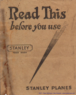 Stanley Tools Planes