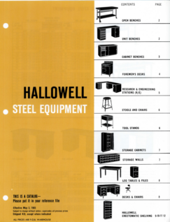 Standard Pressed Steel Co Hallowell Steel Woprkshop Furniture Form 2902 ...