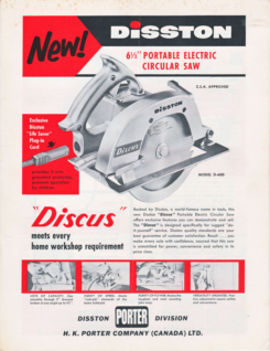 Henry Disston Division H K Porter Co Inc Circular Saws