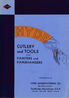Hyde Mfg Co Cutlery & Tools Catalog No 54 1935