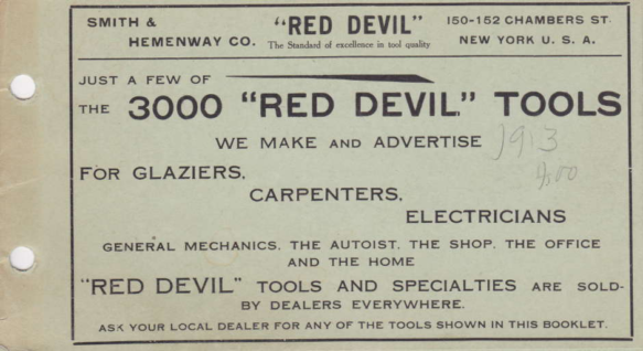 Smith & Hemenway 3000 Red Devil Tools