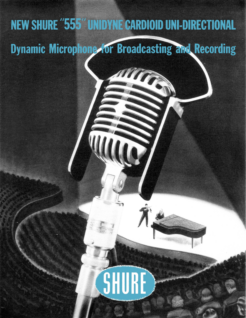 Shure Brothers Inc Cardioid Unidyne Dynamic Microphone 555 1940