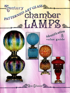 19th Century Patterned Art Glass Chamber Lamps Identification & Value Guide