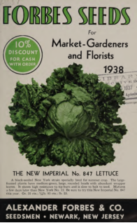 Alexander Forbes & Co Vegetable & Flower Seeds 1938