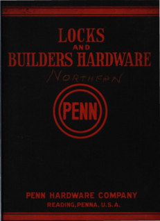 Penn Hardware Co. Locks & Builders Hardware Catalog No. 27 1927