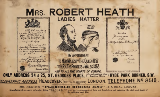 Mrs. Robert Heath Womens Hats 1880