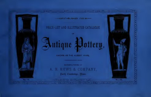 Albert Ware Price-list and Illustrated Catalogue of Antique Pottery