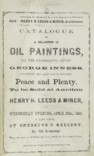 Catalogue of a collection of oil paintings by the celebrated artist ...