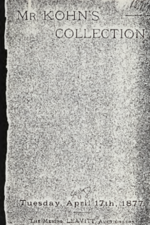 Collection of oil paintings, the importation of Mr. Adolf Kohn