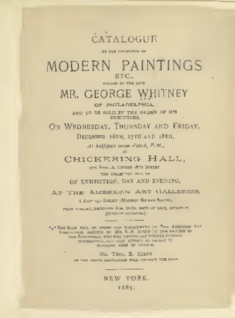 Catalog of the collection of Modern Paintings formed by the late Mr ...