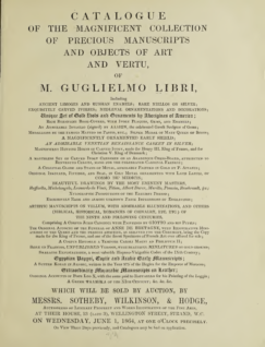 Catalogue of the magnificent collection of important manuscripts and ...