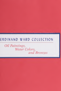 Catalogue of choice modern Oil Paintings, Watercolors, Bronzes and ...