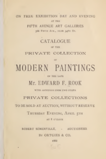 Catalogue of the private collection of Modern Paintings of the late Mr ...