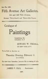 Catalogue of Paintings, comprising the collection of Edward W. Tisdall ...