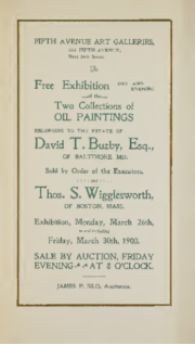 Two Collections of Oil Paintings belonging to the estate of David T ...