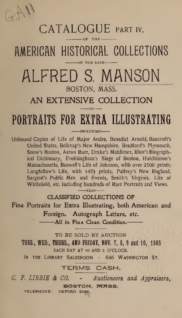 Catalogue of the American historical collections of the late Alfred S ...