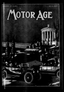 Motor Age Motor Car Automotive Magazine Vol. 24 No. 15 Oct. 1913