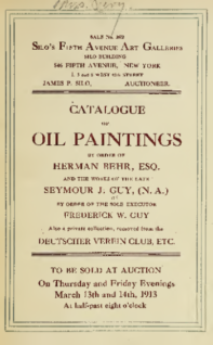 Catalogue of Oil Paintings and the works of Seymour J. Guy, (N.A ...
