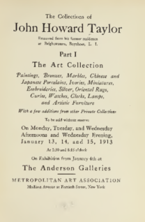 The collection of John Howard Taylor, Part I, The Art Collection ...