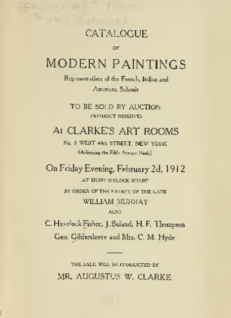 Catalogue of Modern Paintings, representatives of the French, Italian ...