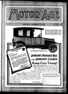 Motor Age Motor Car Automotive Magazine Vol. 29 No. 1 Jan. 1916