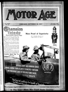 Motor Age Motor Car Automotive Magazine Vol. 32 No. 16 Oct. 1917