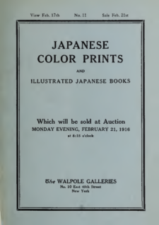 Japanese color Prints and illustrated Japanese Books