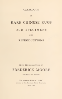 Catalogue of Rare Chinese Rugs, old specimens, and reproductions, from ...