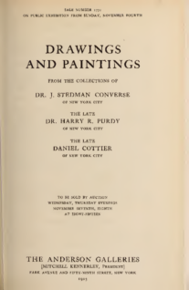 Drawings and Paintings from the collections of Dr. J. Stedman Converse