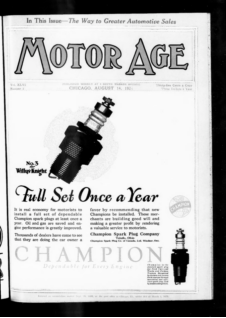 Motor Age Motor Car Automotive Magazine Vol. 46 No. 7 Aug. 1924