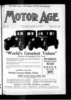 Motor Age Motor Car Automotive Magazine Vol. 47 No. 3 Jan. 1925