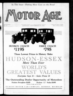 Motor Age Motor Car Automotive Magazine Vol. 48 No. 13 Sept. 1925