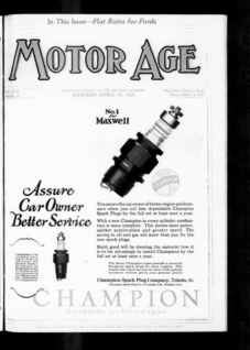 Motor Age Motor Car Automotive Magazine Vol. 45 No. 17 April 1924