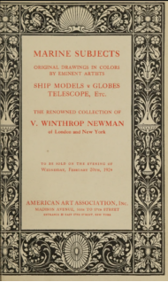 Marine Subjects, original drawings in colors by eminent artists