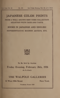 Japanese color prints, books in Japanese and English