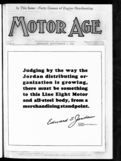 Motor Age Motor Car Automotive Magazine Vol. 50 No. 9 Sept. 1926