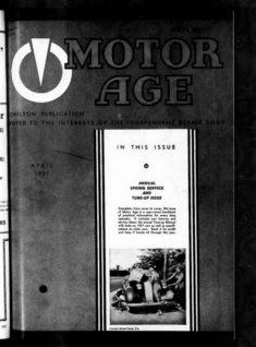 Motor Age Motor Car Automotive Magazine Vol. 56 No. 5 April 1937